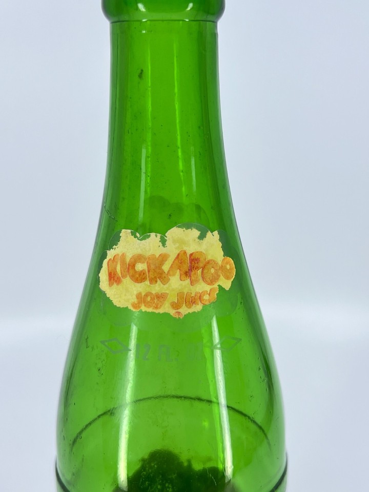 Kickapoo Joy Juice (Yellow Label) ACL Soda Bottle 10oz. 1965 Vtg ACL ...