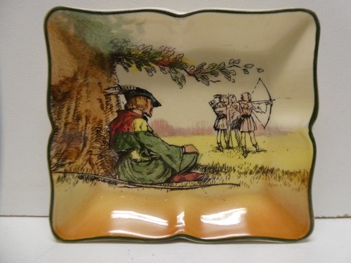 ROYAL DOULTON POTTERY UNDER THE GREENWOOD TREE ROBIN HOOD ARCHERS DISH ...