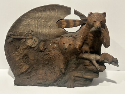 Rick Cain Vision Bear Sculpture #262 Of 2000 Native Design Art | eBay