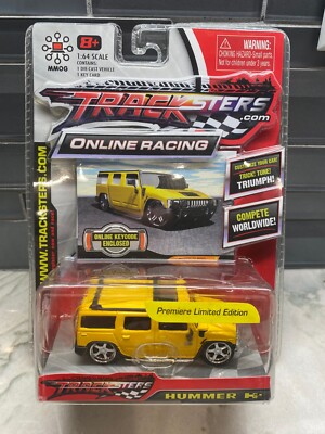 Tracksters Online Racing Hummer H2 Yellow Premiere Limited Edition 1/64 ...