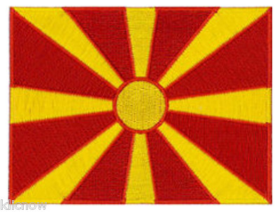 Macedonia Country Embroidered Patch 12 X 9CM (4 3/4" X 3 1/2") | eBay