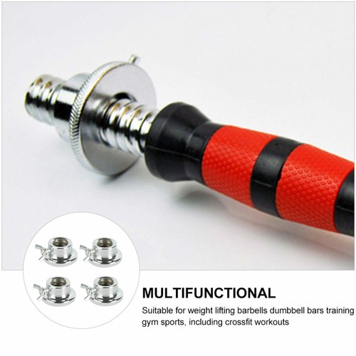 4 Pcs Anti-slip Nut Dumbbell Lock Nuts Weight Collars for Barbell ...