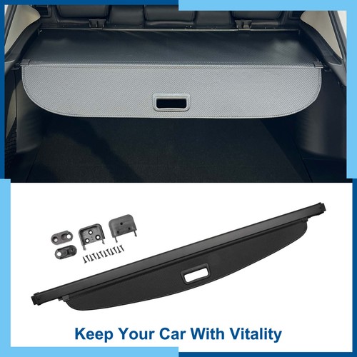 Retractable Cargo Cover for Kia Seltos 2020-2024 Black Carbon Fiber New ...