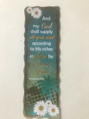 lot of 25 bookmarks with bible verse gold embossed on colorful prints ...