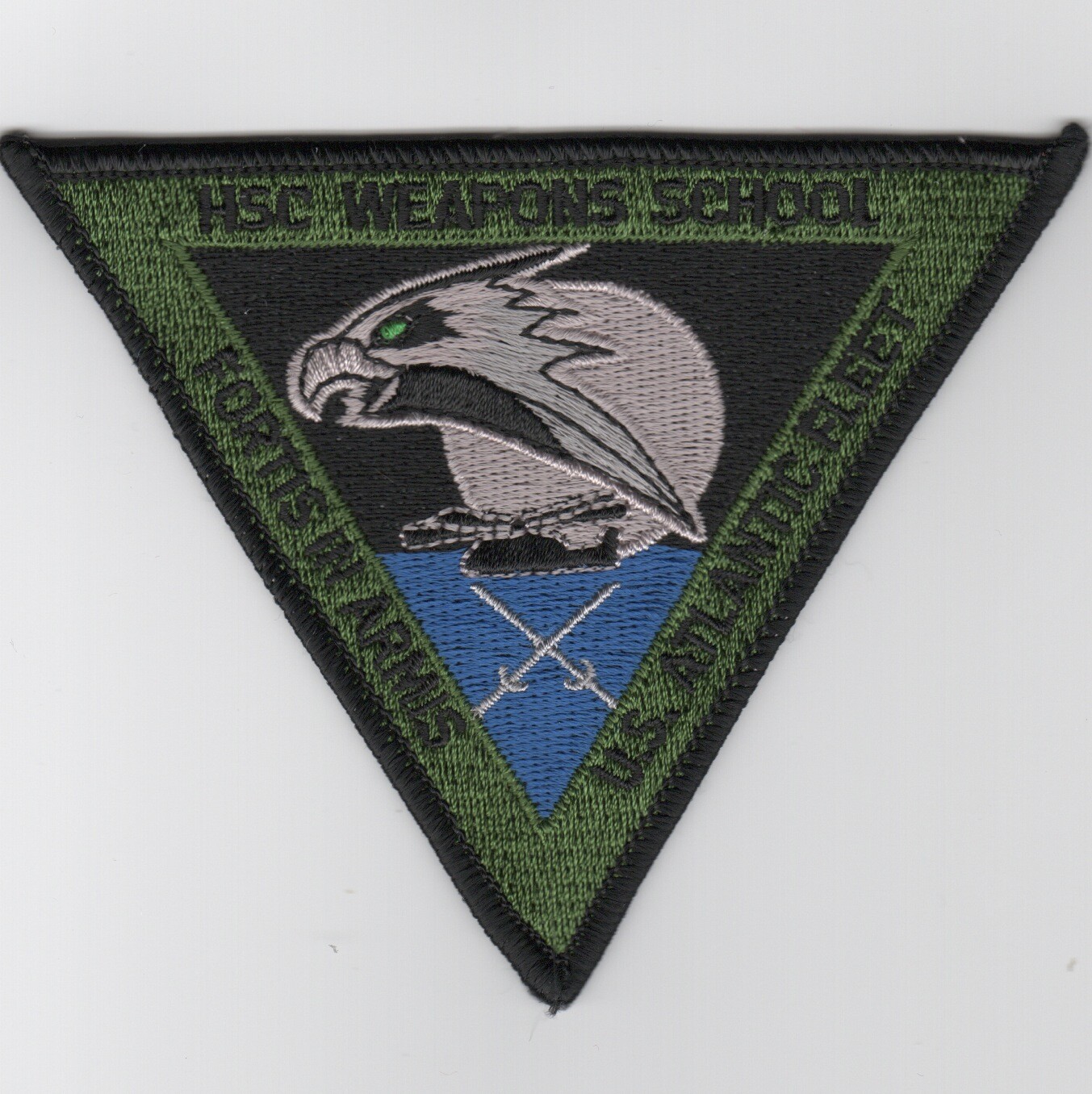 NAVY HSC WEAPONS SCHOOL ATLANTIC TRIANGLE MILITARY EMBROIDERED PATCH | eBay