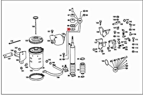 Genuine MERCEDES SMART Sl Hydropneumatic spring leg to frame Washer ...