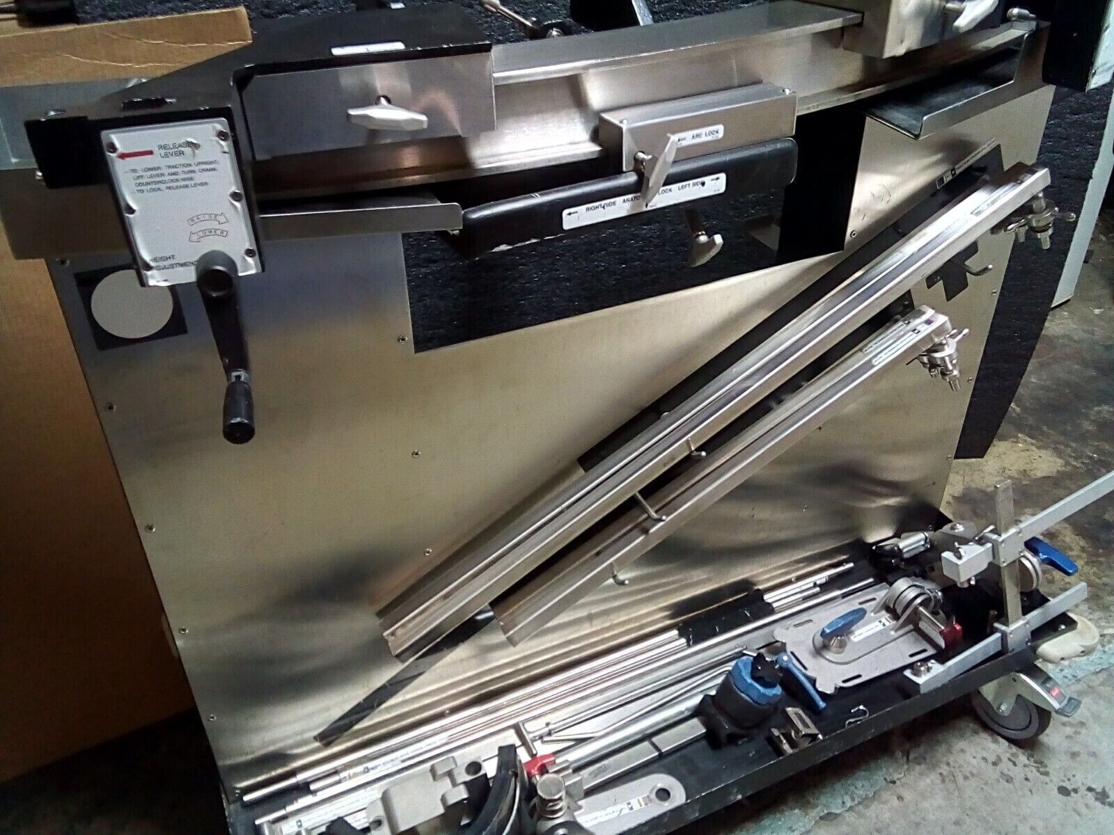 OSI Orthopedic Systems Trauma Top Fracture Traction Arc Cart Table | eBay