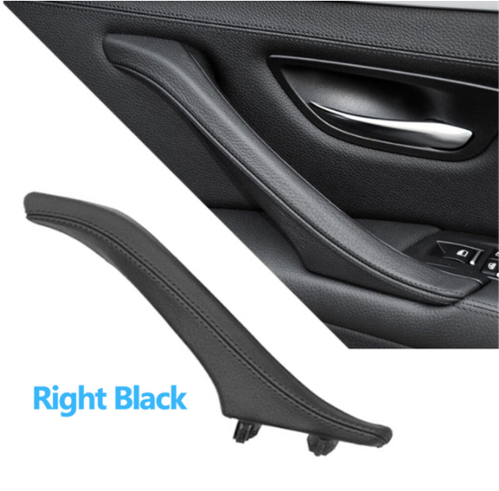 For BMW 5 Series F10 F11 F18 Right Inner Door Black Leather Pull Handle ...