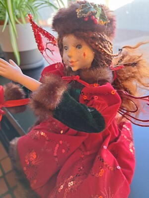 '10 FAIRY DOLL PIXIE Elf MOVABLE Shelf Sitter Mythical Magic Fantasy ...