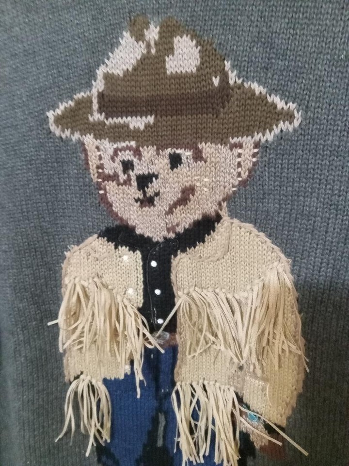 Polo Ralf Lauren Cotton Bear Jumper Sweater | eBay