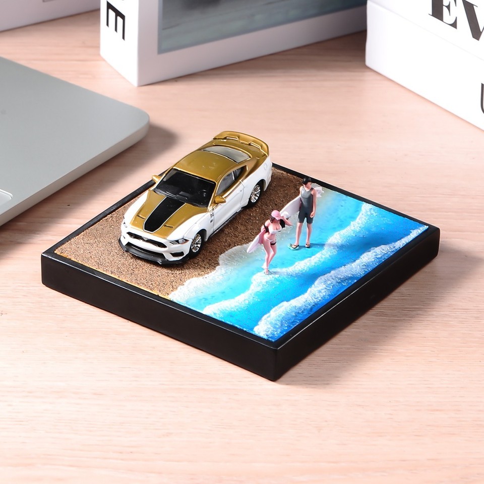 Resin Seaside Rode Lawn 6cm/8cm Round Square Display Platform Base F ...