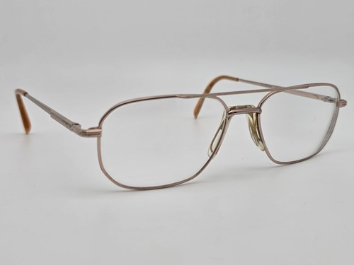 Stetson 229 Zyloware 057 Gold Aviator Eyeglasses Frame w/ Flexhinge 55 ...