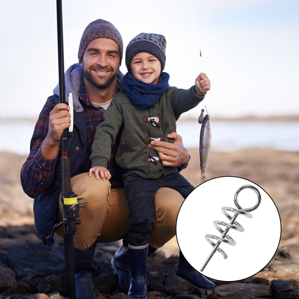 2 Count Reduce Wire Wear Fishing Lure Tools Center Pin for Worm Crank ...