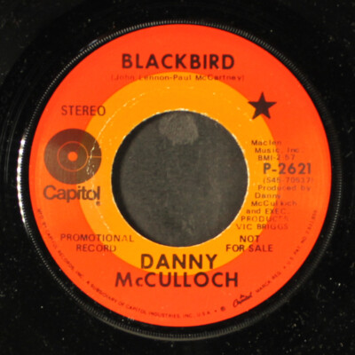 DANNY MCCULLOCH: blackbird / time of a man CAPITOL 7" Single 45 RPM | eBay