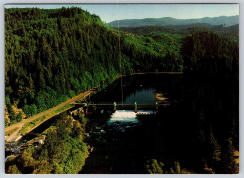 POSTCARD Leaburg Dam McKenzie River Leaburg Oregon | eBay