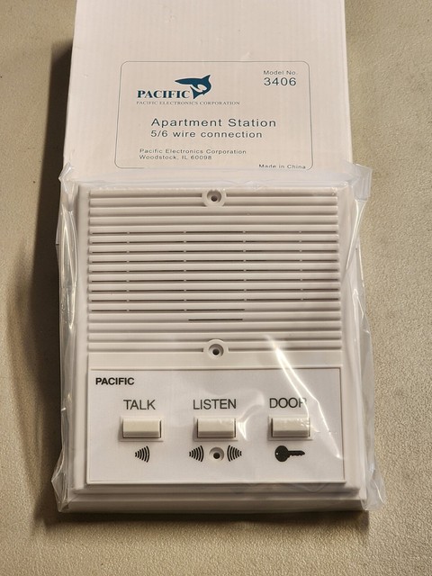 Pacific Electronics 3406 Apartment Intercom Station 6 Wire for sale ...