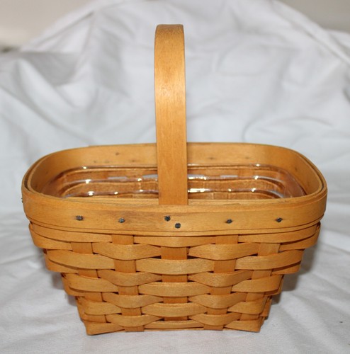 Natural Springtime Single Handle LONGABERGER BASKET Signed PSW & Dated ...
