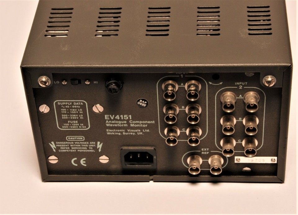 Electronic Visuals EV-4151 Analogue Component Waveform Monitor, Test ...