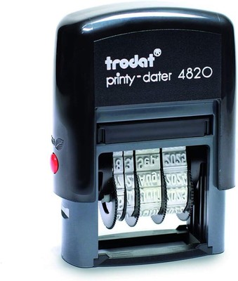 Trodat Date Stamp Printy 4820 Self-Inking, Months in Letters ...