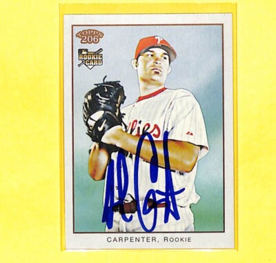 Andrew Carpenter Signed Auto Autograph 2009 Topps 206 Rookie Card #27 ...