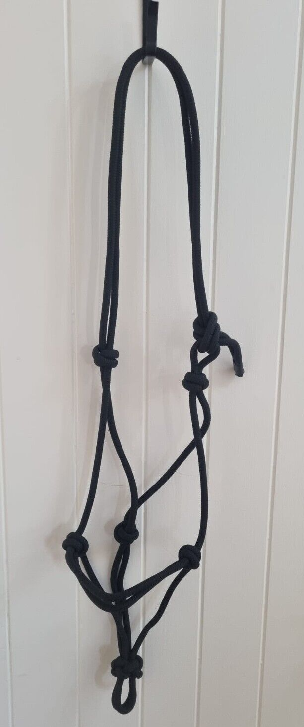 Rope Halter with Lead Rope Hand Made Nylon Headcollar Horses/Cow/Donkey ...