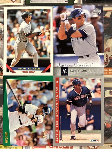 Jack Clark Baseball Card Lot Red Sox Giants Yankees (5) | eBay