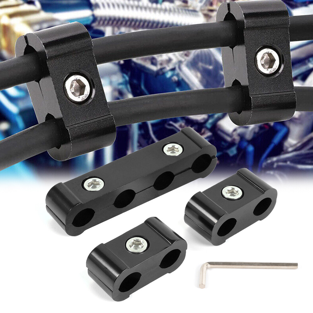 3PCS Black Billet Spark Plug Wire Separators Divider Kit For 8mm 9mm ...