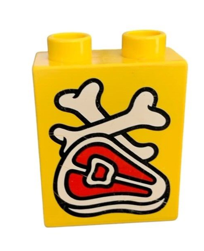 Lego Duplo Steak with Bones Block Only Zoo Food Safari | eBay