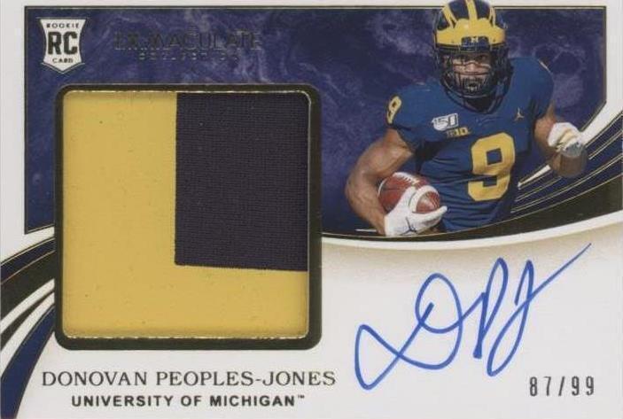 2020 Panini Immaculate Collection Collegiate - Premium Patches Rookie ...