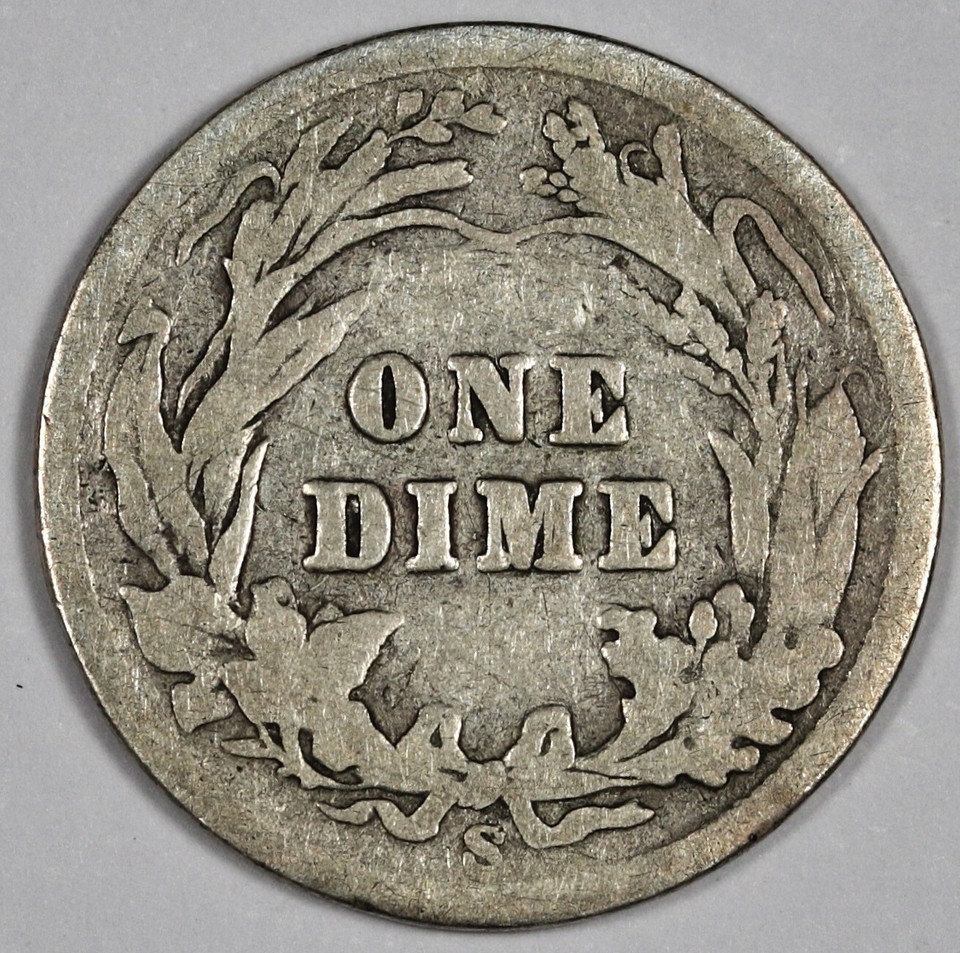 1903-s Barber Dime. Strong Rims. G-VG. 190377 | eBay