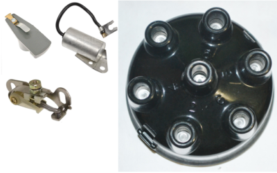 DISTRIBUTOR CAP ROTOR POINTS CONDENSER MUSTANG 1966 1967 1968 1969 1970 ...
