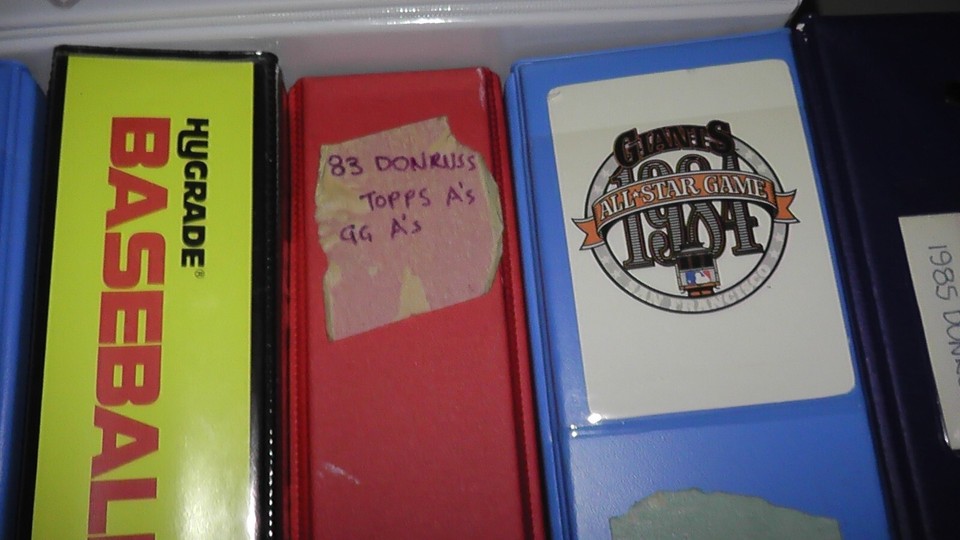 cards lot huge donruss 1981 to 1990 sets mint old stock baseball ...