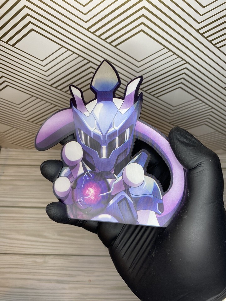 Pokemon Mewtwo Armored Mewtwo 3D Lenticular Motion Sticker Car Decal ...