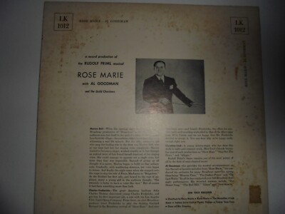 Al Goodman & his Orchestra, Rose Marie, 33 rpm, Orchestra music, big ...