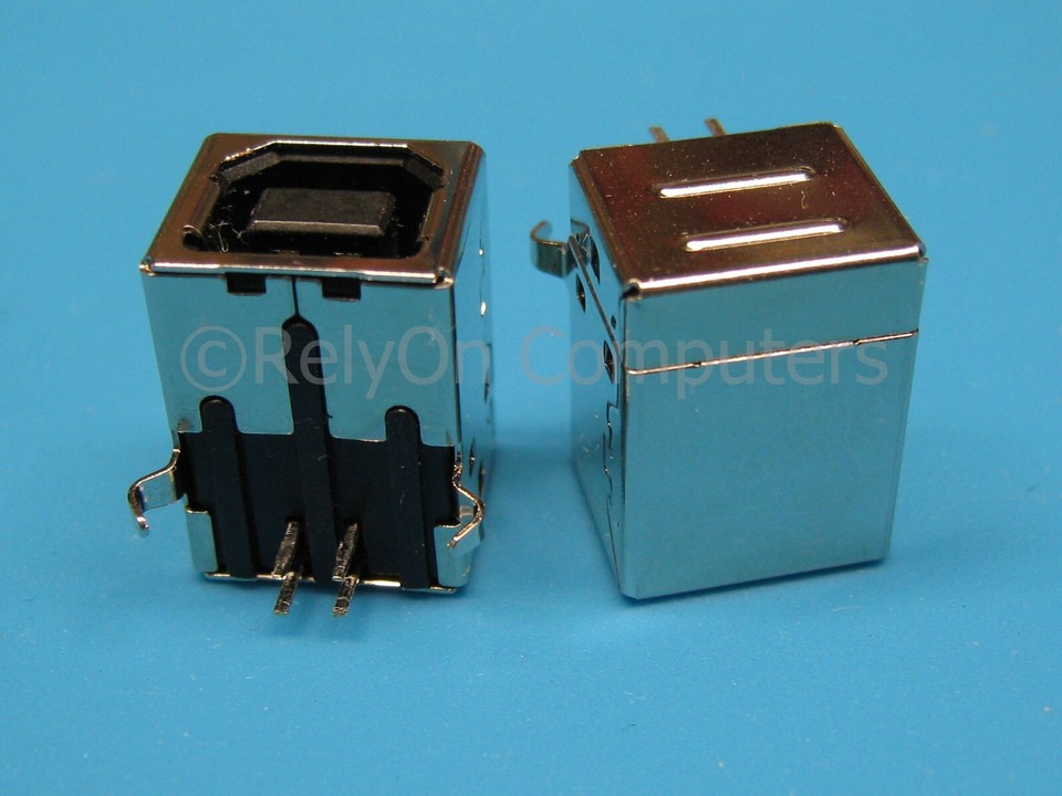 2x USB 2.0 Type-B Port Connector Replacement Jack Part for Scanner ...