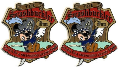 2-SET PIRATE MICKEY MOUSE PIN Swashbuckler Inn Caribbean 2006 GWP ...