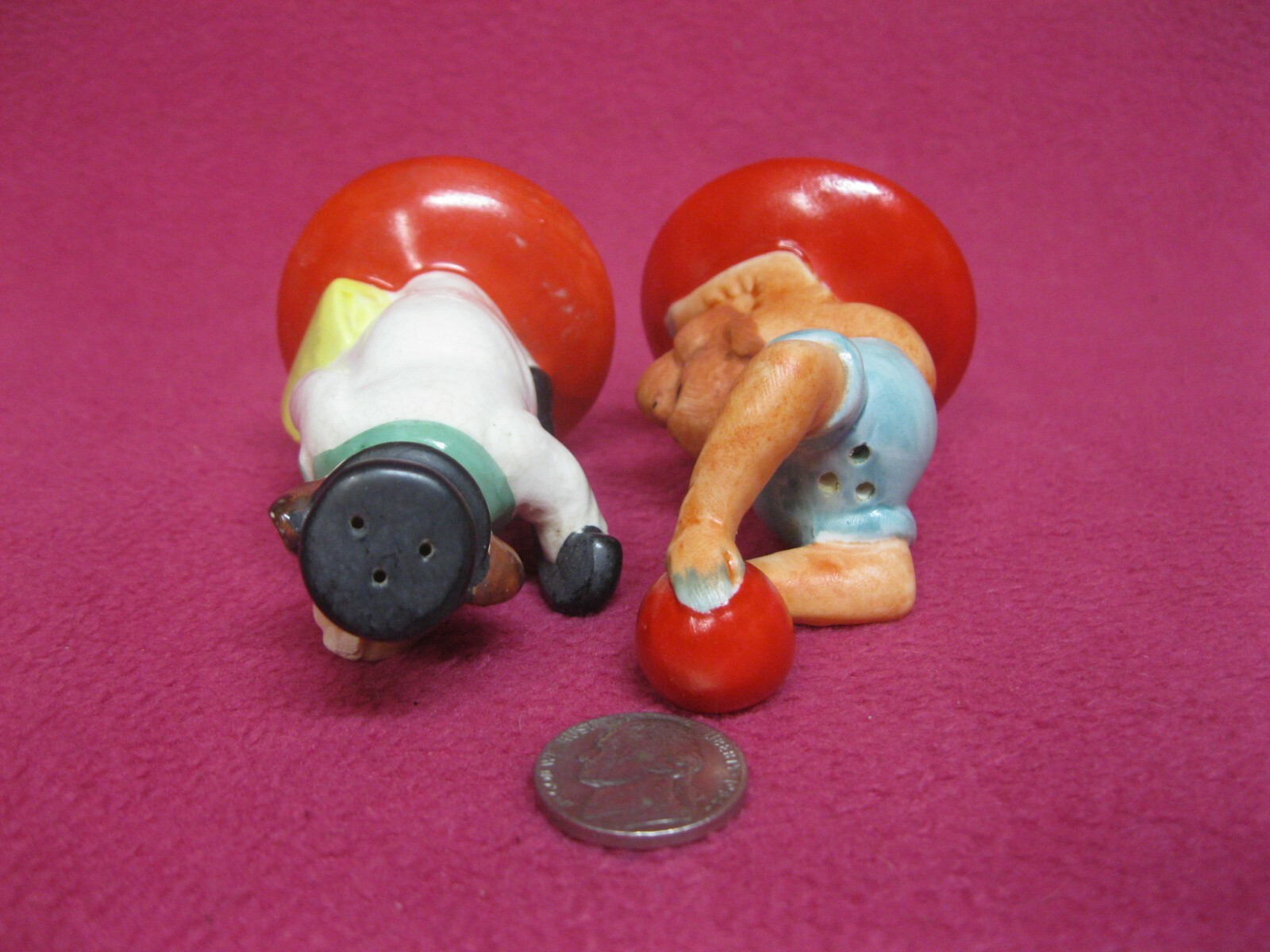 Circus Monkey Ringmaster Bulldog Salt and Pepper Shakers Shafford 1 | eBay