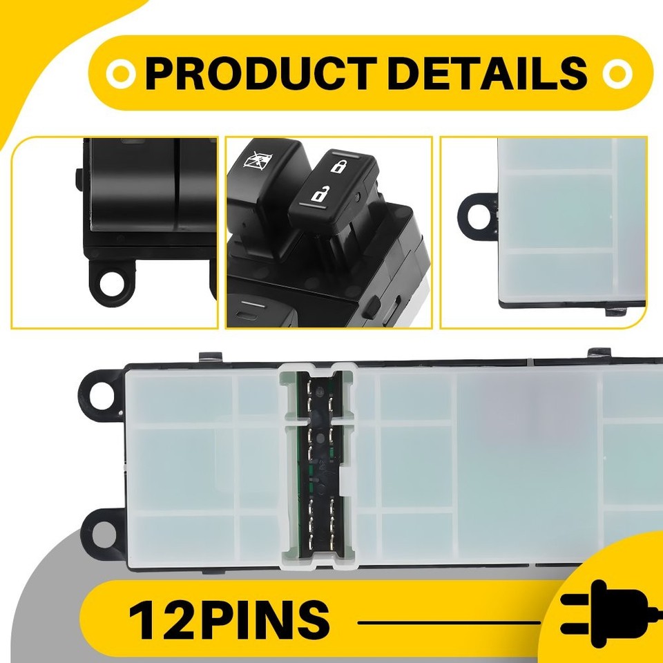 Driver LH Side Master Power Window Switch Fits Nissan Frontier Xterra ...