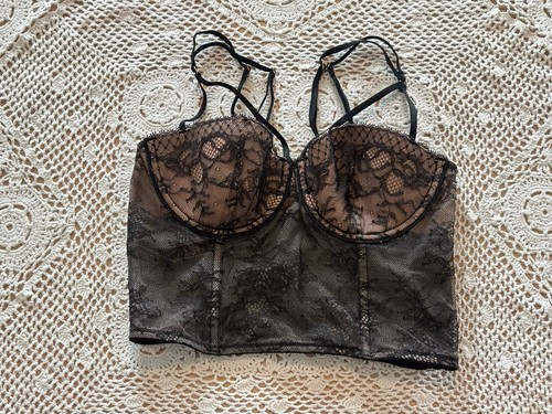 Victoria Secret Bra Women’s Size 34B Underwire Lined Lace Balconette ...