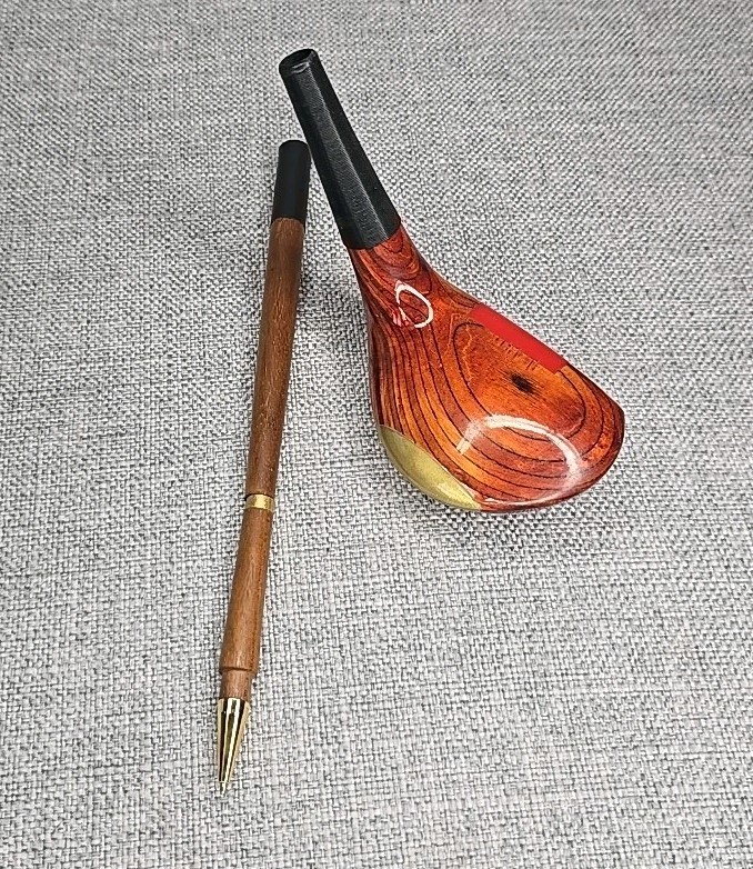 Vintage Wood Head Putter 5 Golf Club Refillable Holder Custom Made | eBay