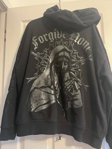 Leo Skippy Forgiveness for None Zip Up Hoodie Men's L | eBay