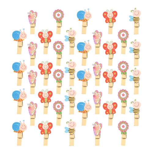 50 Pcs Animal Design Clips Mouse Paper Photo Display Clothes Pin | eBay ...