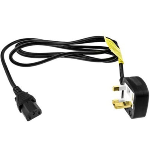 1PC RS PRO 2621154 Power Cable Straight C13 To Right Angle BS1363 UK ...