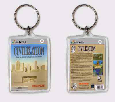 Sid Meier's Civilization Commodore Amiga Keyring | eBay UK