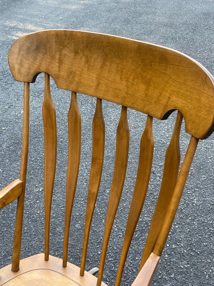 Colonial S. Bent & Bros. Vintage Maple Rocking Chair | eBay