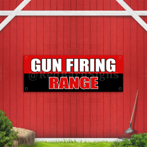 Gun Firing Range Indoor Outdoor Vinyl Banner Design | eBay