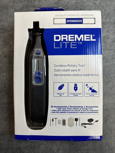 Dremel Lite Cordless Rotary Tool - 10 Accessories - Intermediate - 7760-N/10 | eBay