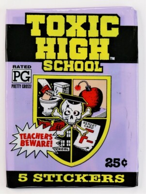 Vintage 1991 Topps Toxic High School Stickers Trading Cards | eBay