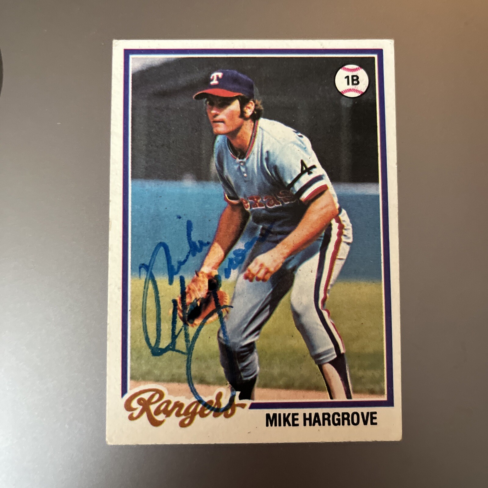 MIKE HARGROVE 1978 TOPPS AUTOGRAPHED SIGNED AUTO BASEBALL CARD | eBay