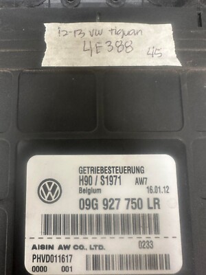 09G 927 750 P VW Tiguan tcm transmission computer 2012 | eBay